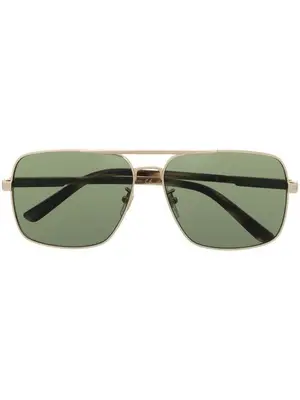 Gucci Pilot-frame Metal Sunglasses - Gold