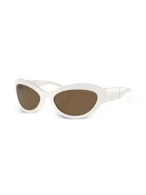 Michael Kors Burano Oval-frame Sunglasses - White