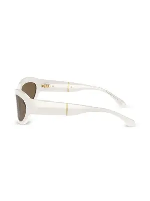 Michael Kors Burano Oval-frame Sunglasses - White