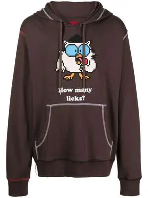 MOSTLY HEARD RARELY SEEN How Many Licks Graphic-print Cotton Hoodie