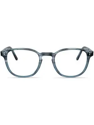 Oliver Spencer Fairmont Round-frame Glasses - Blue