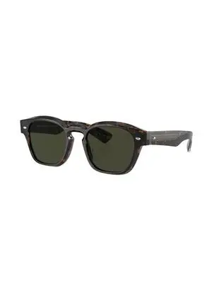 Oliver Spencer Maysen Square-frame Sunglasses - Green