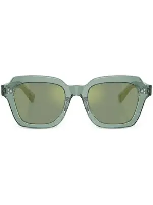 Oliver Spencer Kienna Square-frame Sunglasses - Green