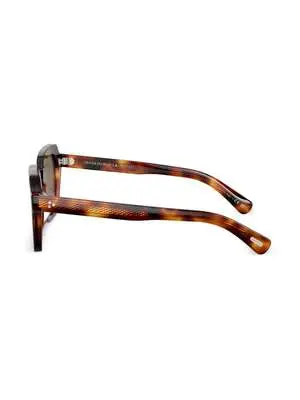 Oliver Spencer Kienna Square-frame Sunglasses - Green