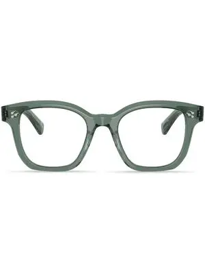 Oliver Spencer Lianella Square-frame Glasses - Green