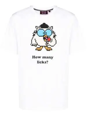 MOSTLY HEARD RARELY SEEN How Many Licks Cotton T-shirt - White