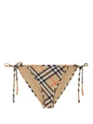 Burberry Check-pattern Bikini Bottom - Neutrals