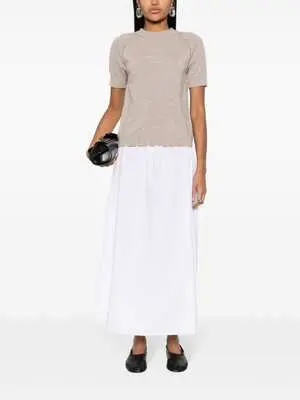 BARRIE Cashmere Knitted Top - Neutrals