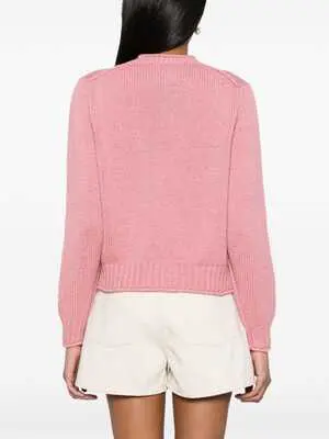 BARRIE Long-sleeve Cashmere Cardigan - Pink