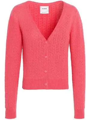 BARRIE V-neck Cashmere Cardigan - Pink