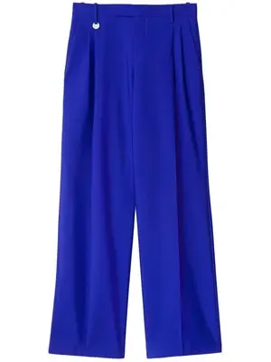 Burberry Wool Tailored Trousers - Blue