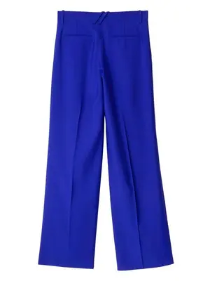 Burberry Wool Tailored Trousers - Blue