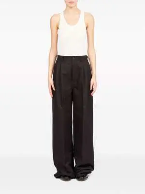 MAISON MARGIELA Wide-leg Tailored Trousers - Black