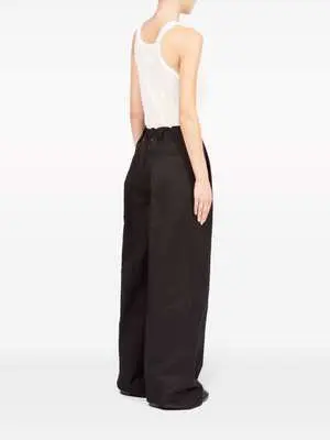 MAISON MARGIELA Wide-leg Tailored Trousers - Black