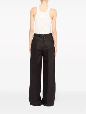MAISON MARGIELA Wide-leg Tailored Trousers - Black