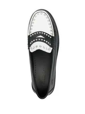 Sandro Two-tone Leather Loafers