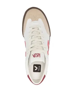 VEJA Volley Suede-panelled Sneakers - White