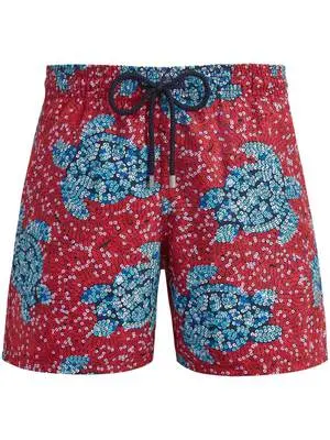 Vilebrequin Turtle-print Swim Shorts - Red