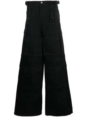 Vetements Wide-leg Cargo Trousers - Black