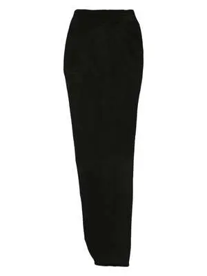 Rick Owens Edfu Asymmetric Denim Maxi Skirt - Black