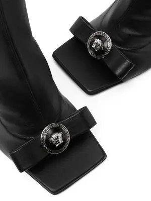 Versace 100mm Medusa Plaque Knee-high Boots
