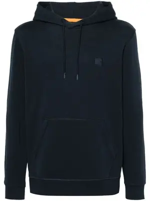 BOSS Logo-patch Cotton Hoodie