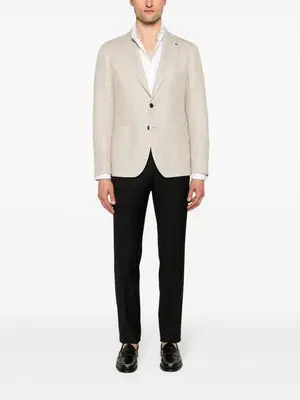 LARDINI Tapered Wool Trousers