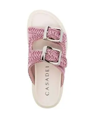 Casadei Birky Ale Flatform Slides - Pink