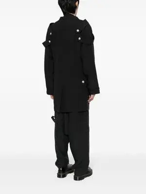 Yohji Yamamoto Contrast-stitch Single-breasted Blazer