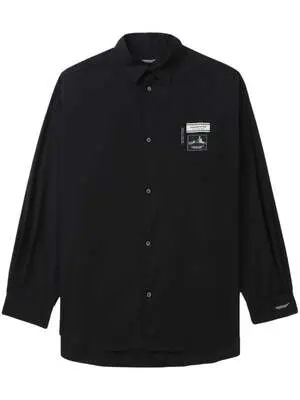 Undercover Logo-patch Cotton-blend Shirt