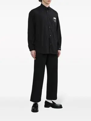 Undercover Logo-patch Cotton-blend Shirt
