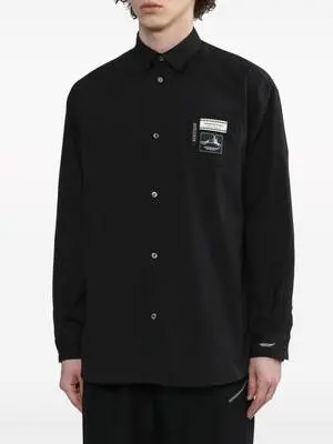Undercover Logo-patch Cotton-blend Shirt