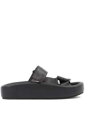 MAISON MARGIELA Webbing Leather Sandals - Black