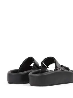 MAISON MARGIELA Webbing Leather Sandals - Black