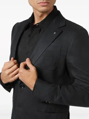 BILLIONAIRE Linen Single-breasted Blazer