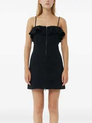 GANNI Ruffle-trim Minidress