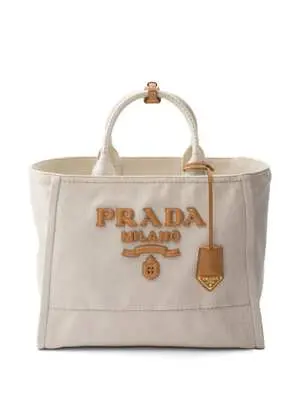 Prada Logo-appliqué Tote Bag