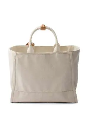 Prada Logo-appliqué Tote Bag