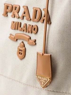 Prada Logo-appliqué Tote Bag