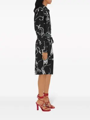 Burberry Knight Hardware Silk Shirt - Black