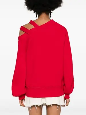 IOANA CIOLACU Sonia Drop-shoulder Sweatshirt - Red