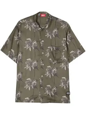 DIESEL® Bmowt-adrian Palm-tree Print Shirt