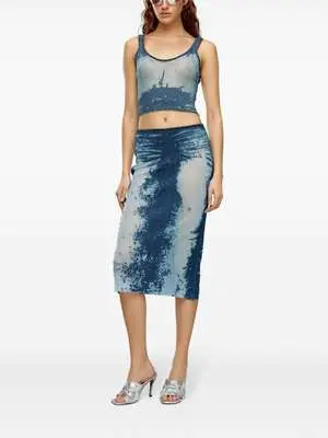 DIESEL® M-begonia Midi Skirt