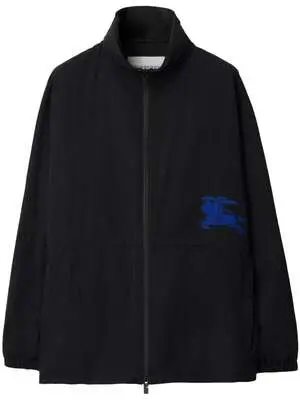 Burberry Appliqué Hooded Jacket - Black