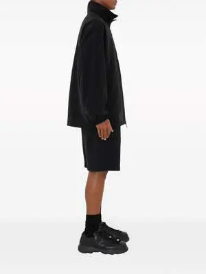Burberry Appliqué Hooded Jacket - Black
