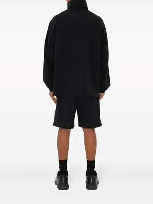 Burberry Appliqué Hooded Jacket - Black