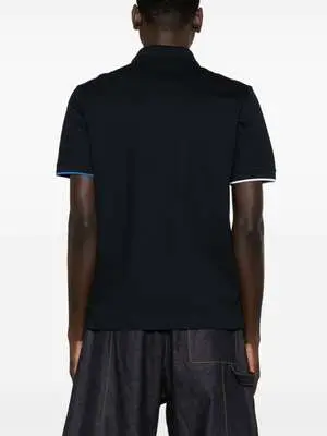 BOSS Piqué-weave Cotton Polo Shirt - Blue