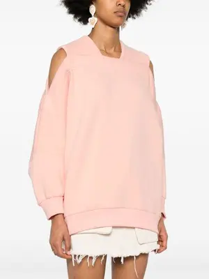 IOANA CIOLACU Cold-shoulder Sweatshirt - Pink