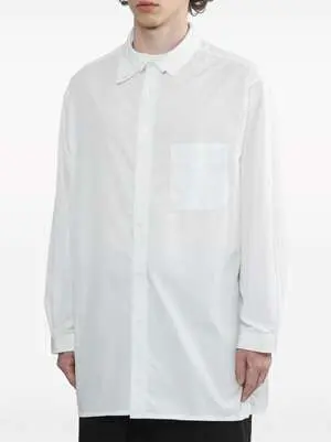 Yohji Yamamoto Layered-collar Cotton Shirt