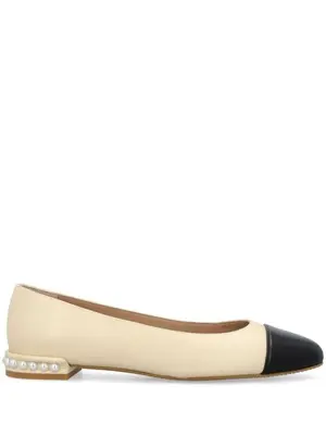 STUART WEITZMAN Pearl Leather Ballerinas